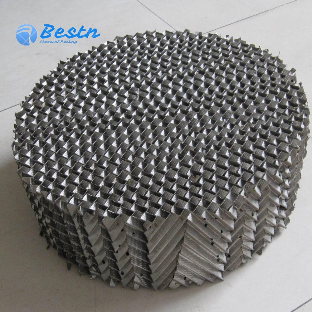 China 250Y 350Y 500Y Metal Corrugated Structured Support Packing For Absorber Tower ...