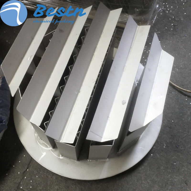 China Stainless Steel 304 316L Tower Internals Metal Trough Pan Type ...