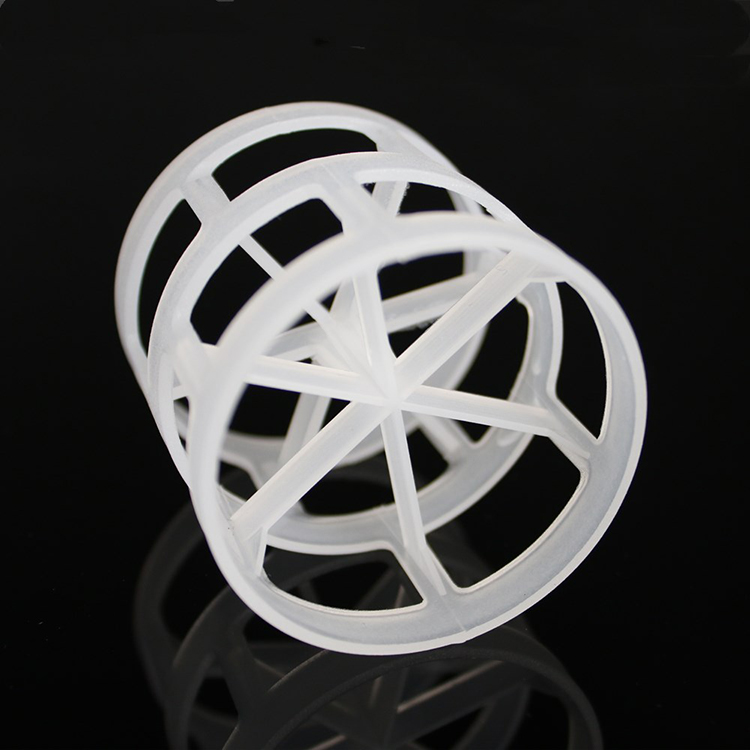 China PP PVC CPVC PVDF Plastic Pall Ring for mass transfer ...